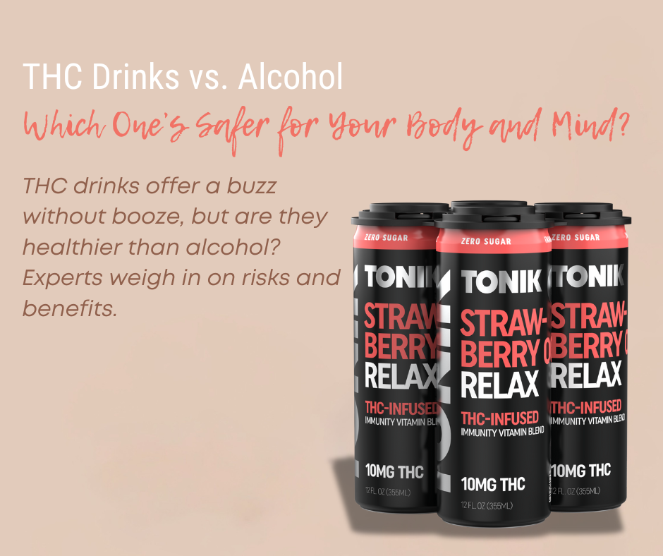 THC Drinks vs. Alcohol: Which One’s Safer for Your Body and Mind? – Tonik