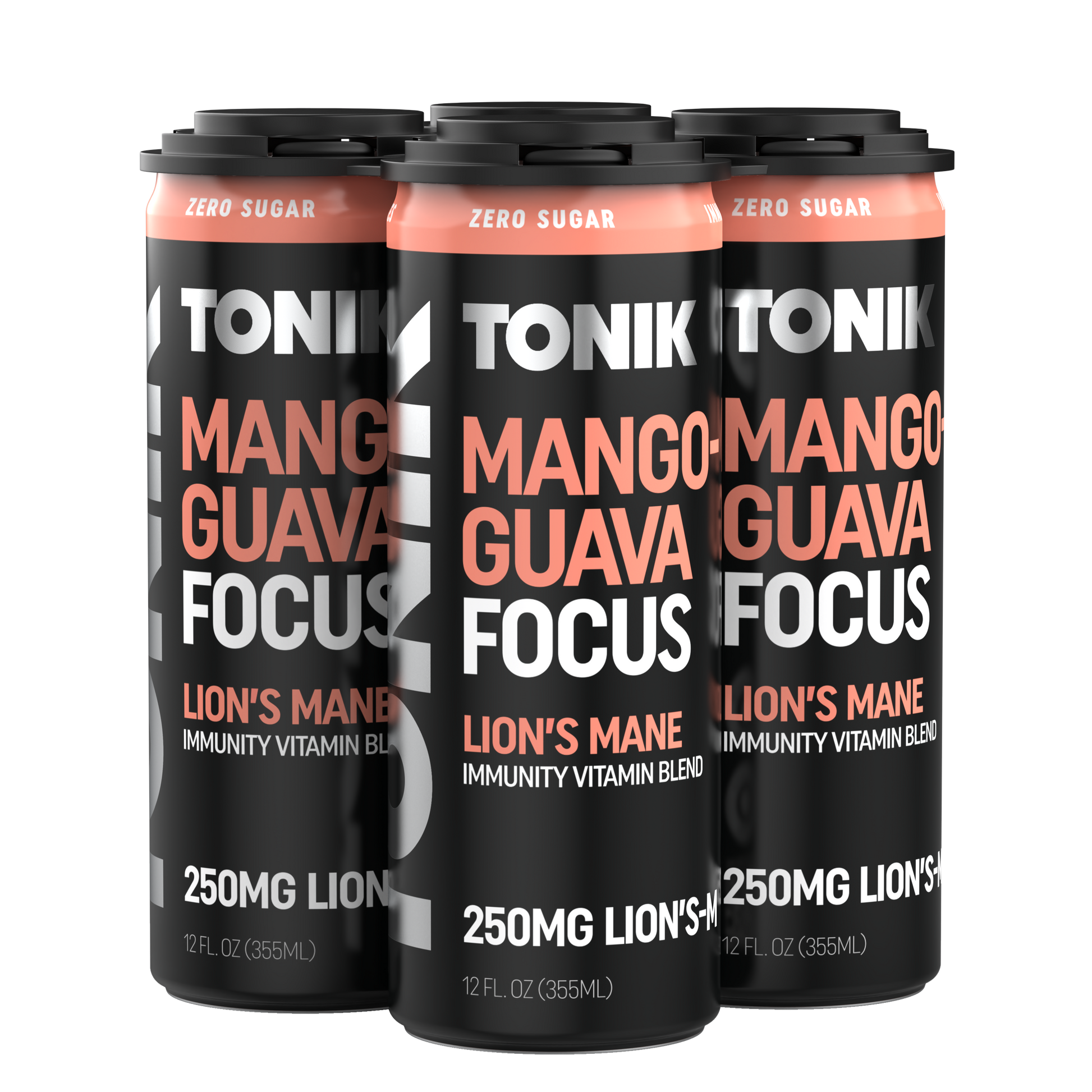 Mango Guava Focus (250mg Lion's Mane) 4-Pack – Tonik